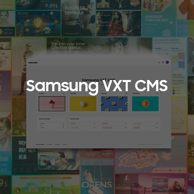 Samsung VXT CMS | Cloud-based Digital Signage Solution | Samsung Display Solution